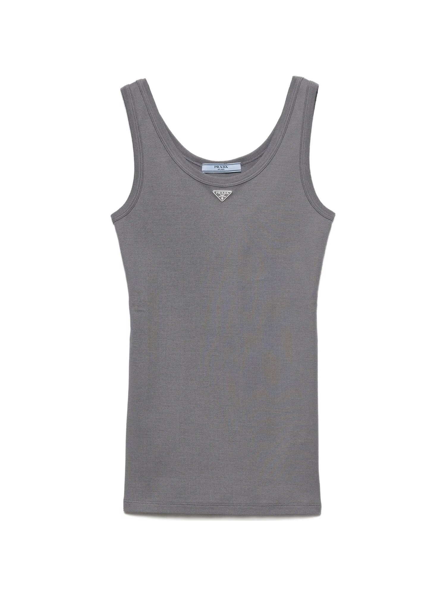 Топ Prada Ribbed knit tank top