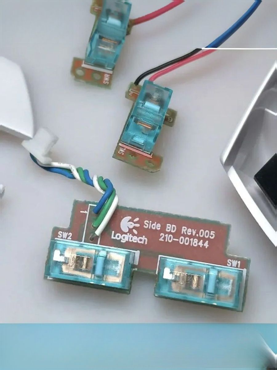 2 шт Микропереключатели (микрики) Kailh GM 8.0 Синие для мыши, 90 млн нажатий, мягкие 50-55gf