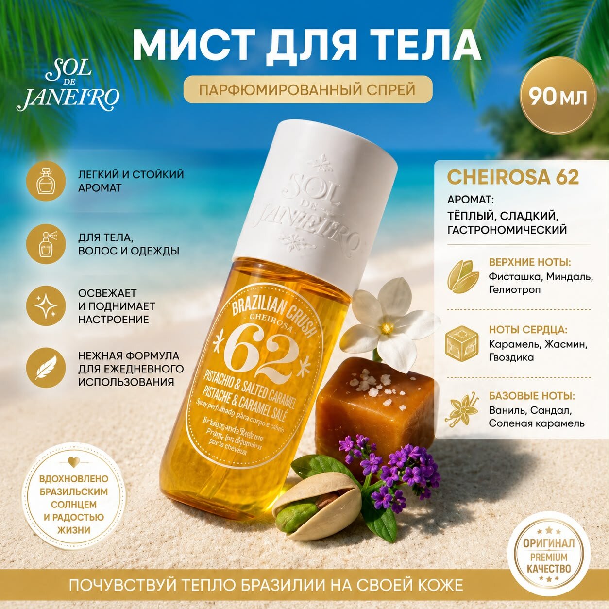 Sol de Janeiro Парфюмированный мист solde 90 мл