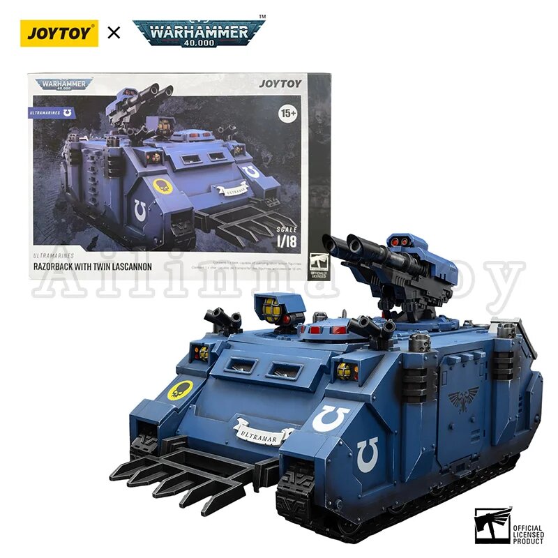 Фигурка JOYTOY 1/18 40K Ultramarines Razorback с двумя лазерными пушками, аниме-модель, игрушка, подарок