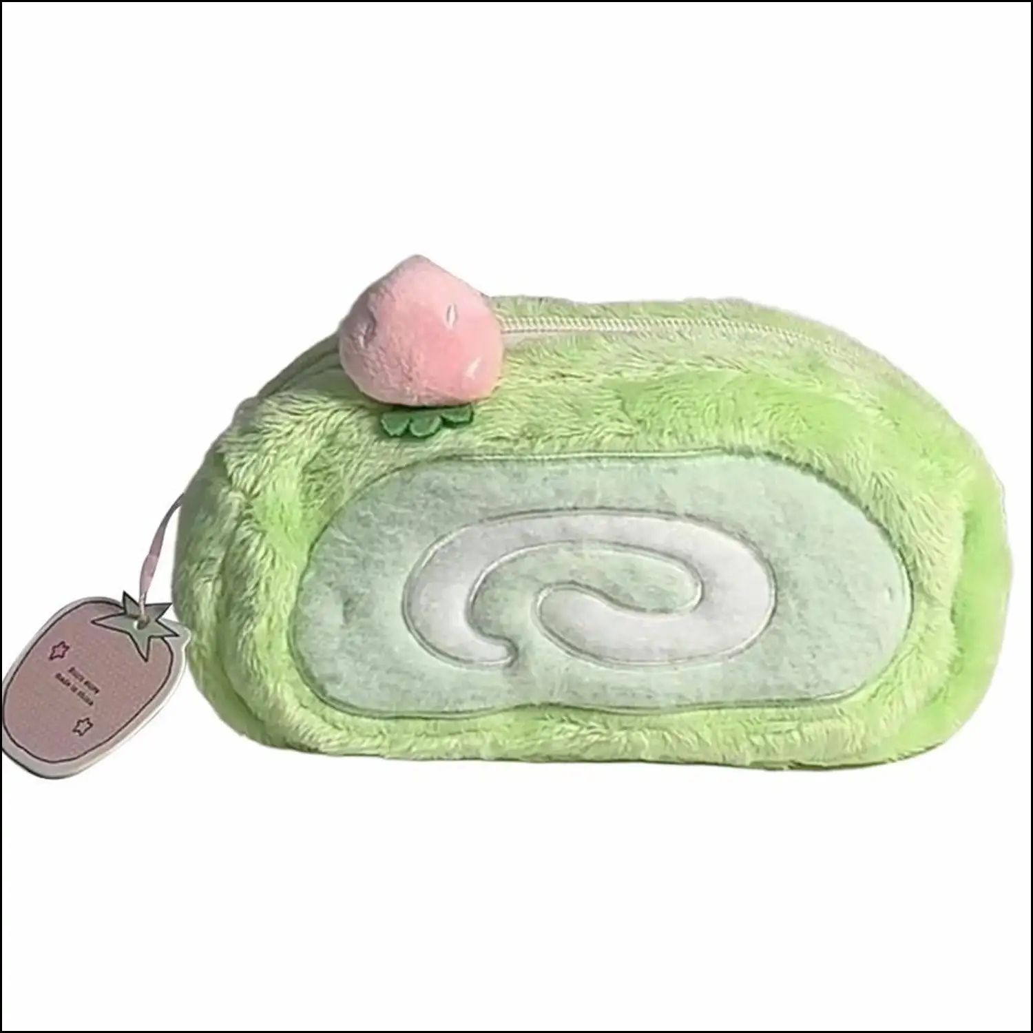 Мягкий пенал Swiss Roll в форме милой дыни, отличный подарок к началу учебного года, 20,5 * 12 см.