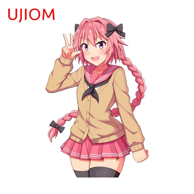 Наклейка на стену UJIOM Astolfo Кролик Розовый, 13cm, YT-390440