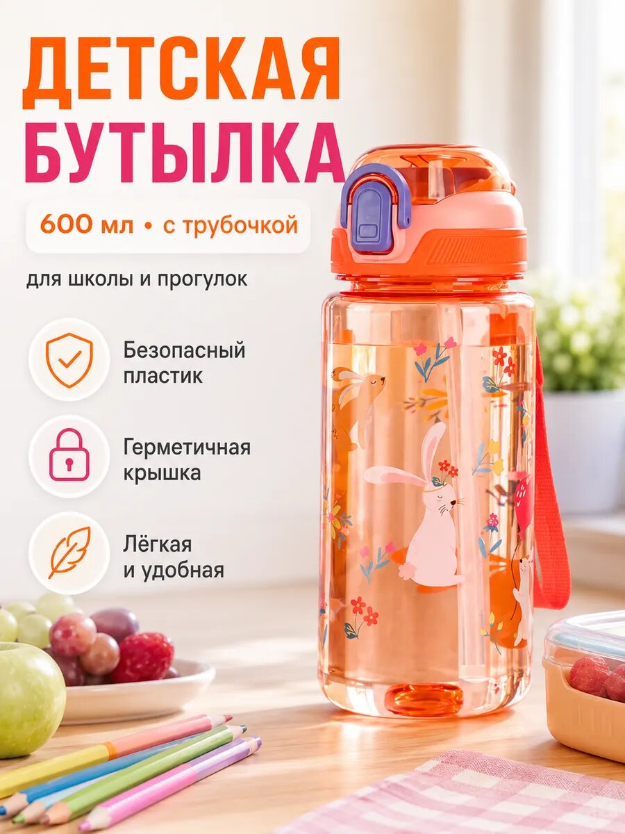 Бутылочка для воды в школу для девочек