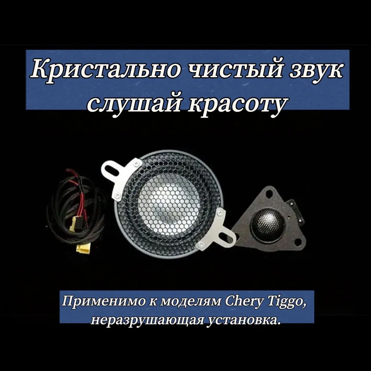 Центральные динамики для Chery Tiggo 7 PRO, 8, 8 PRO, сабвуфер, 3 переключателя регулировки звучания