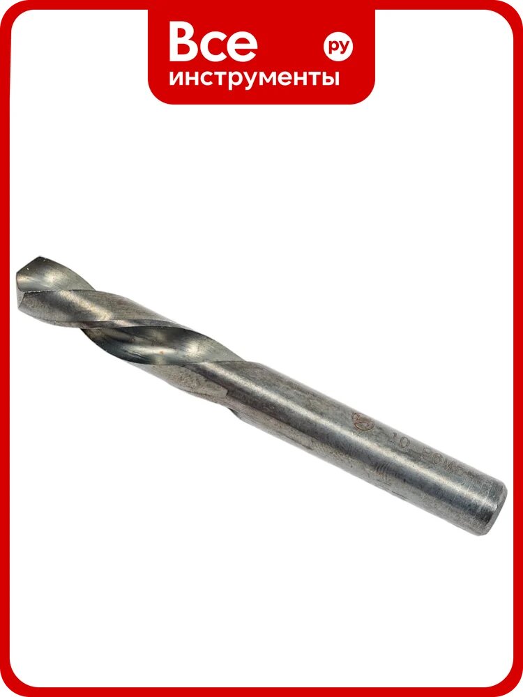 Сверло цх короткая серия (10х43х 89 мм; левая резьба; Р6М5; ГОСТ4010-77) инстулс 00001228687