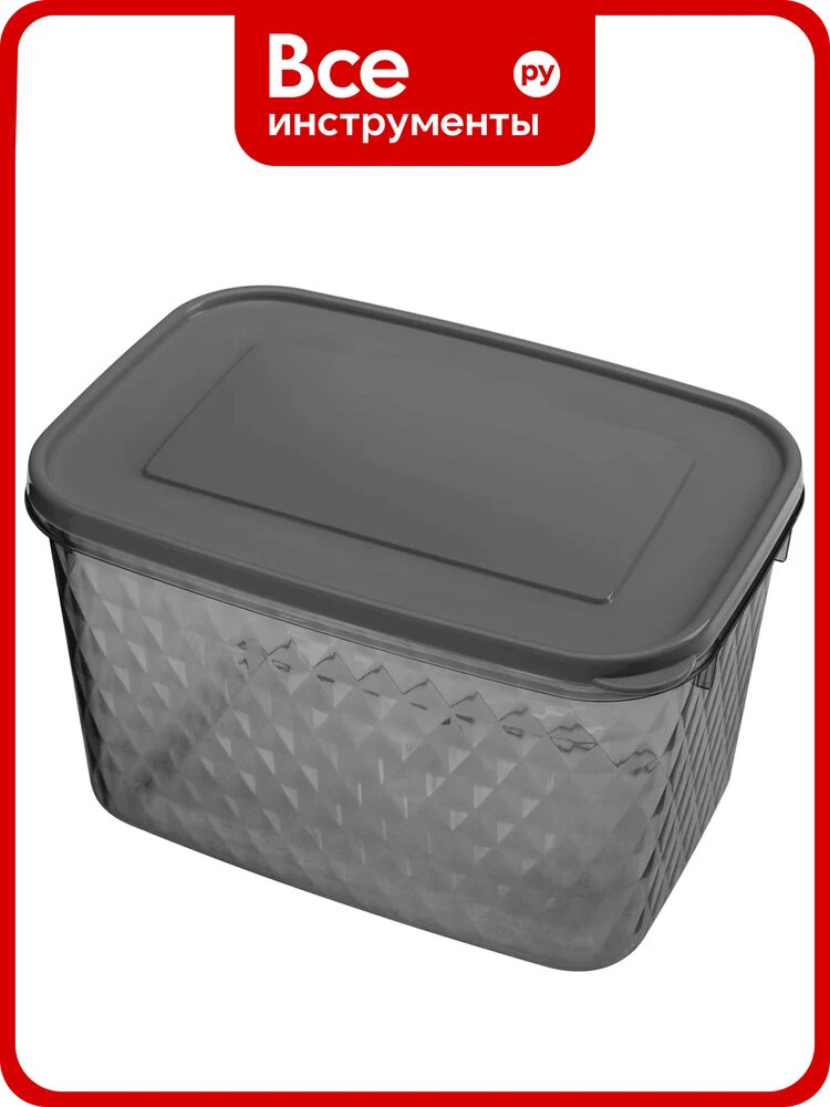 Контейнер для замораживания и хранения продуктов Phibo кристалл 1,7 л, черный 433142013