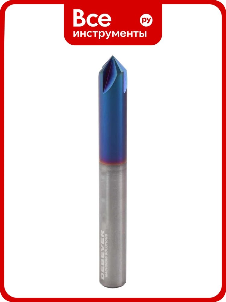 Фреза твердосплавная фасочная Debever Machining Solutions D=8 мм, ALTISIN, HRC55 DB-S-CB08060Z4AS08A090