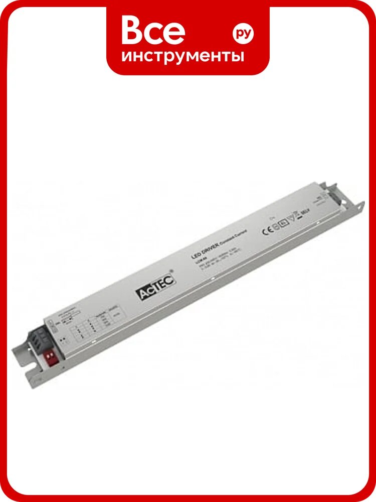 Блок питания AcTEC 42-58В, 50…70Вт, IP20, 0,85…1,2A, 280x30x21,5мм, LCM-70