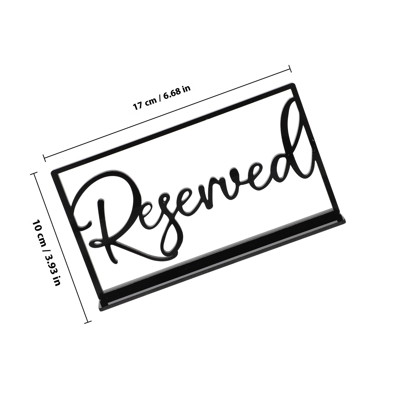 2 Шт Карточки Для Стола На Торжество Знаки Reserved Из Акрила 17.00X10.00X3.80Cm
