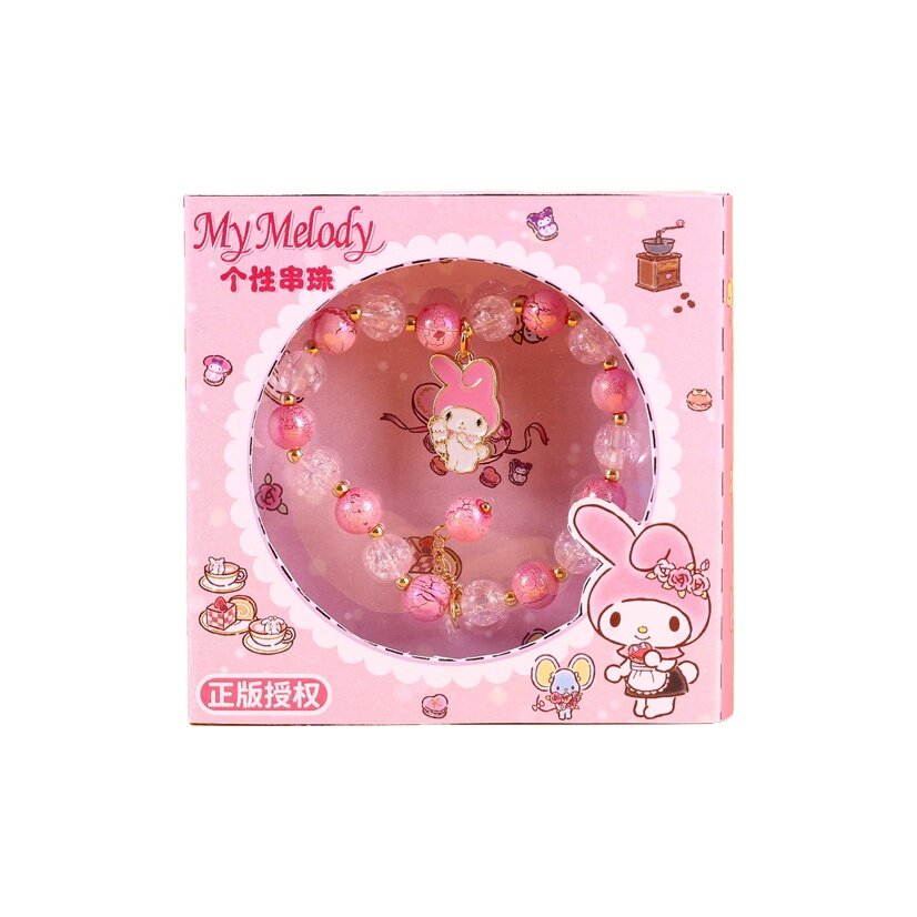 FIRST PARTY SANRIO CHARACTERS Куроми Браслет Браслет с бусинами Шнурки браслеты