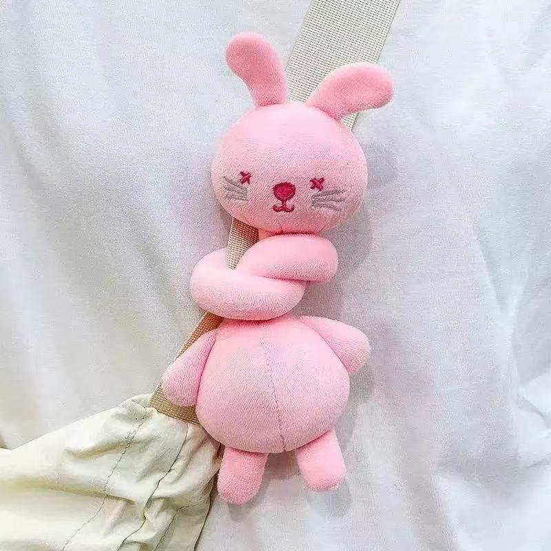 Милая смешная игрушка из плюша розовый кролик с длинной шеей брелок подвеска украшение подарок детям