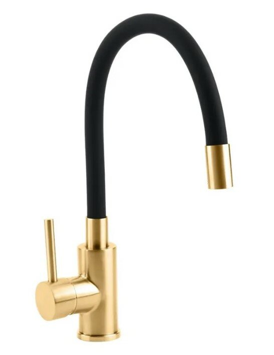 Смеситель для кухни OSGARD 84483 Gron Flex, с гибким изливом, цвет: золото