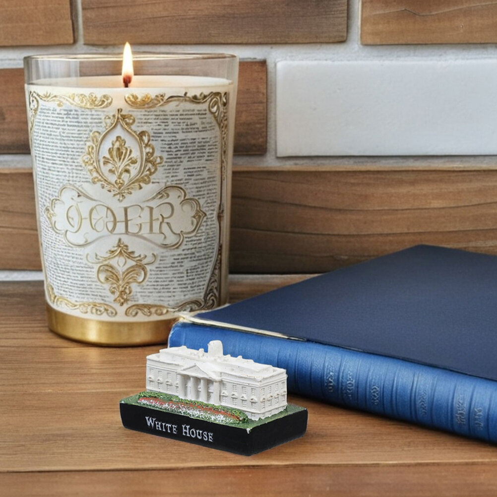 2 Шт Модель Белого Дома Из Резины Скульптура Архитектуры Вашингтона Для Украшения Интерьера 6 50X3 70X3 50Cm