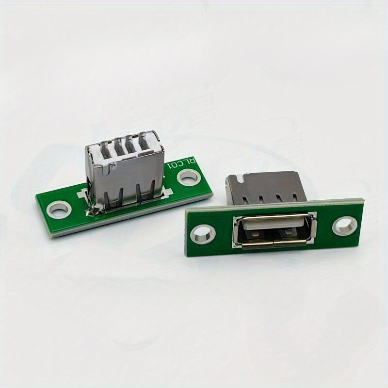Плата-переходник USB с фиксацией для ремонта зарядки и передачи данных, гнездовой разъем для пайки проводов, 2.0 А, комплект из 2 шт.