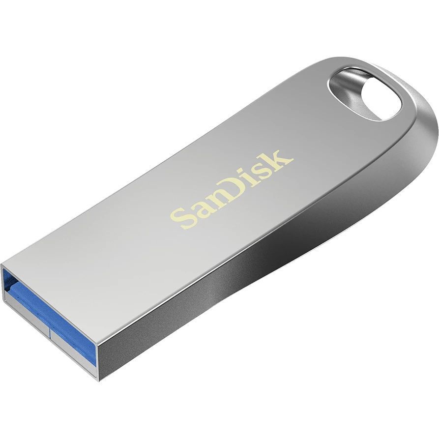 SanDisk Ultra Luxe 256 ГБ USB-флеш-накопитель, USB 3.2, USB Type-A, SDCZ74-256G-G46, серебристый