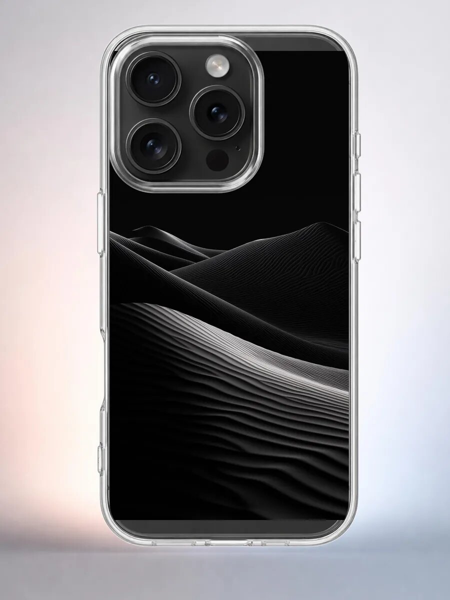 Чехол iPhone 15 Pro дюны рельеф силиконовый