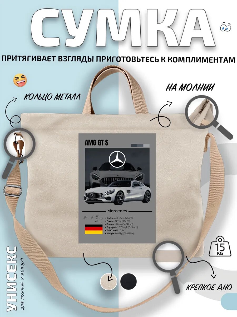 Сумка шоппер  Mercedes AMG GT S купе