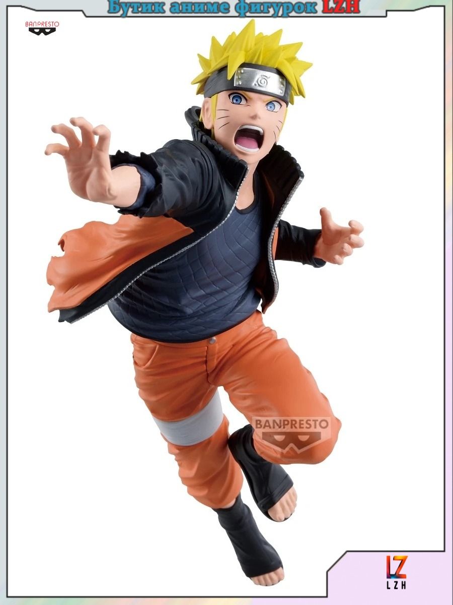 Аниме Фигурка BANDAI VIBRATION STARS Узумаки Наруто (Naruto Uzumaki ) в Manga Cover Series из "Боруто: Новое поколение Наруто" 12см (LZH)