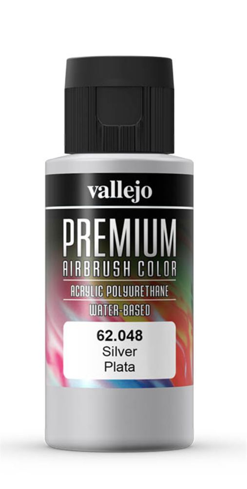 Краска 62048 Premium Color - P-M Silver 60 ml. Vallejo 62048