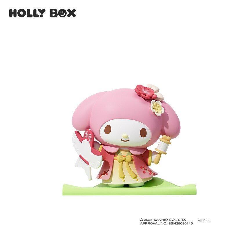Фигурка Санрио Холлибокс: Весеннее равноденствие Май Мелоди с идентификационной картой (коллекция 2024)