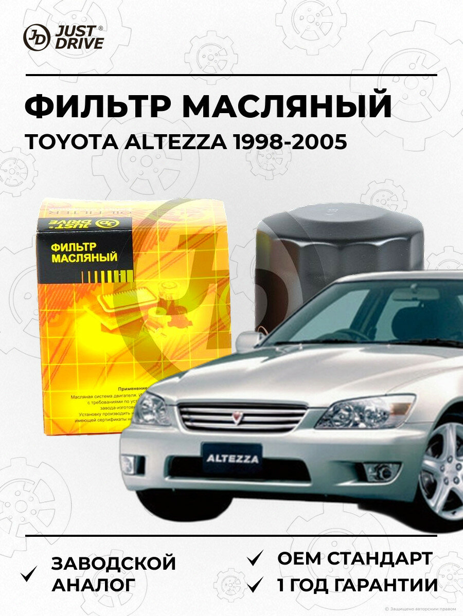 Фильтр масляный Just Drive JFM0001 Тойота Альтеза Toyota Altezza 1998-2005