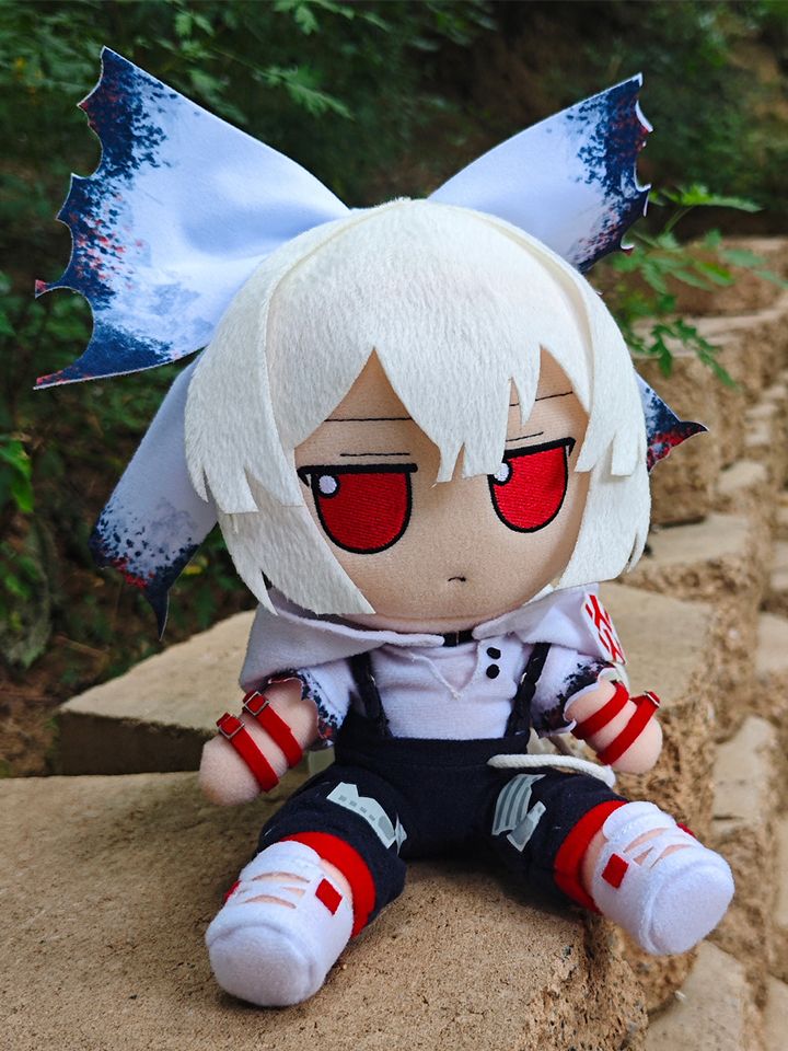 20cm Fumo Touhou Project / Fujiwara no Mokou плюшевая игрушка , Aниме игрушки кукла.