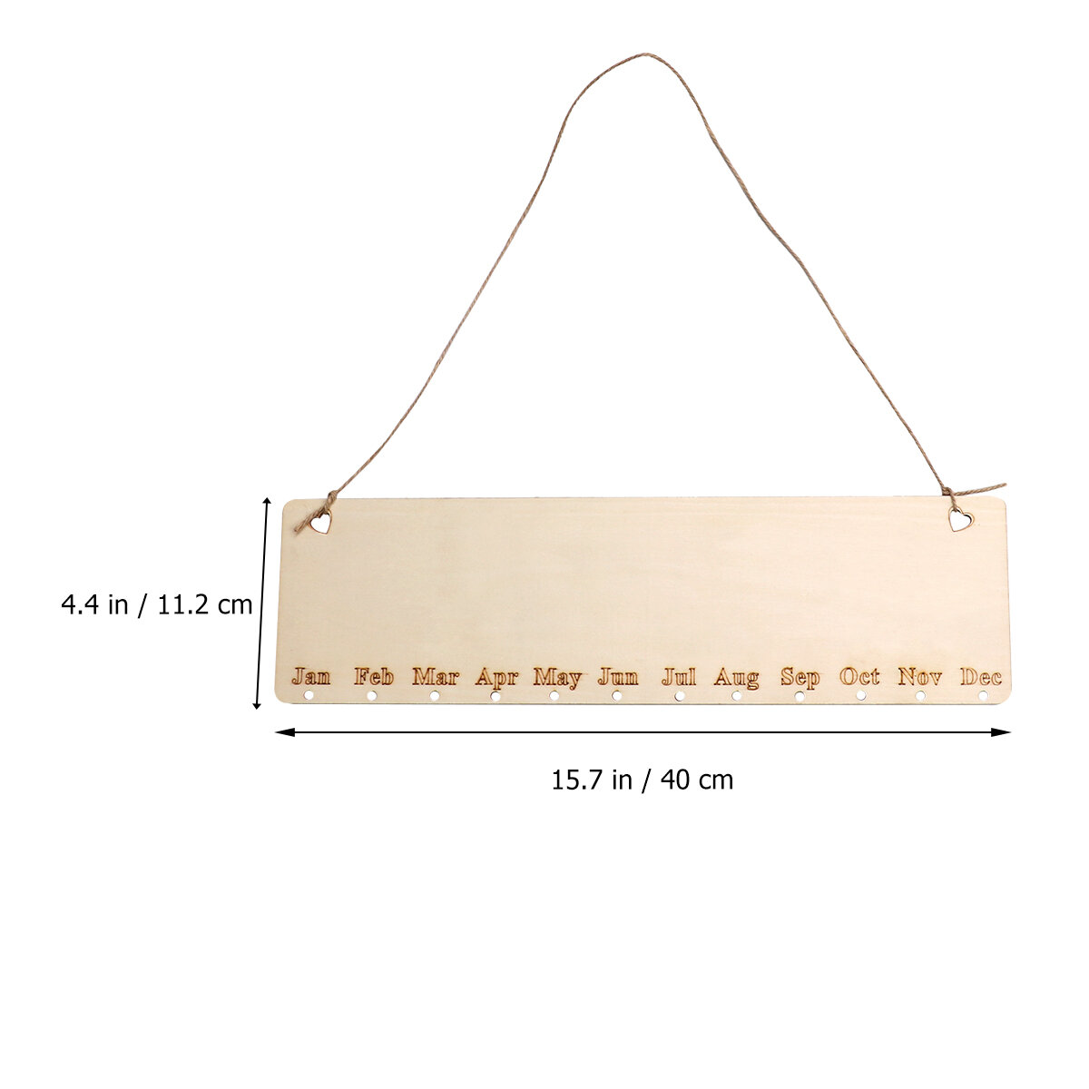 Деревянный Календарь Праздников Домашнее Украшение 40.00X11.20X0.50Cm