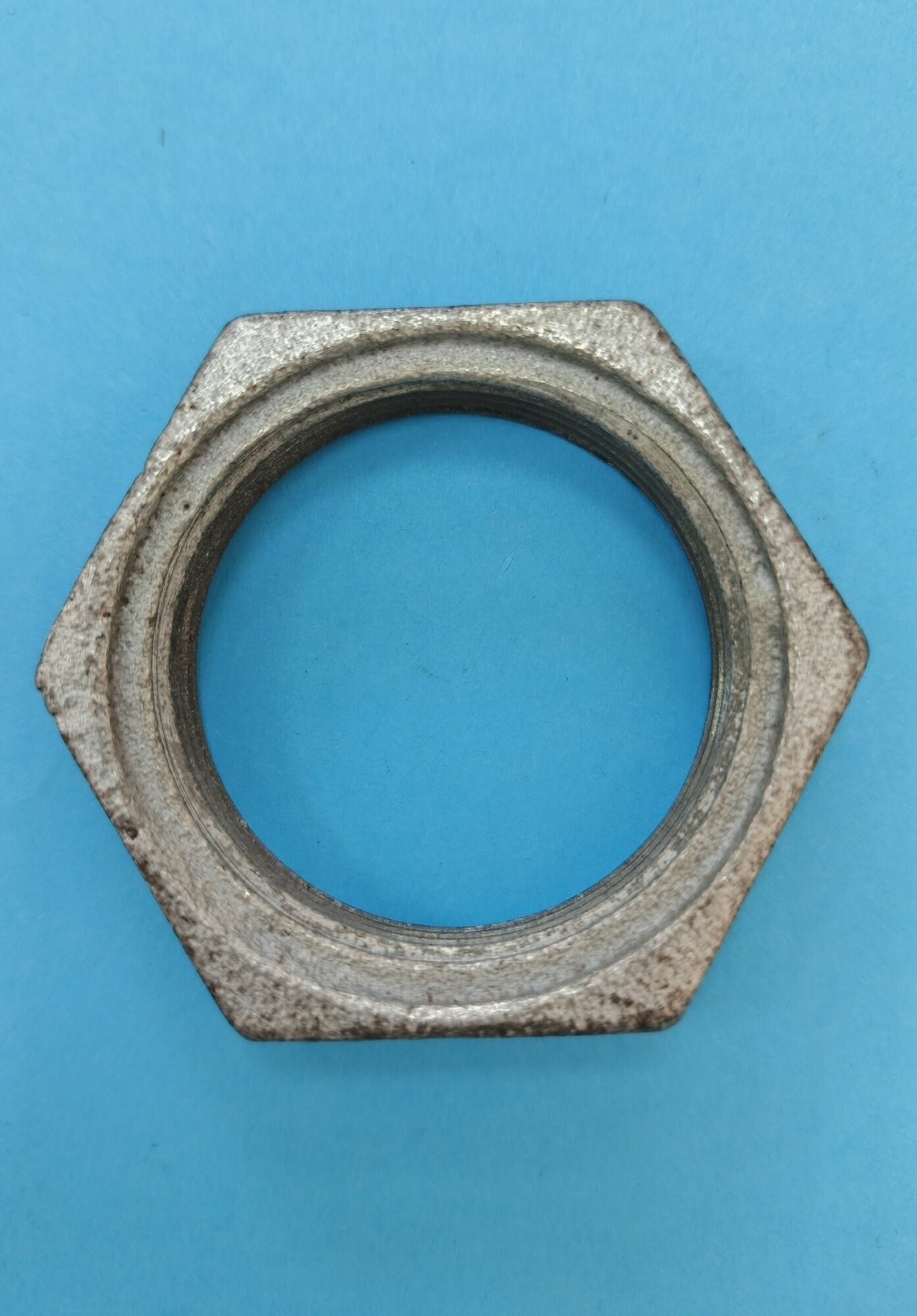 Контргайка 1 1/2" Dn40 оцинк. для ТЭНов (D внутр:46мм, S:66мм) - 1шт