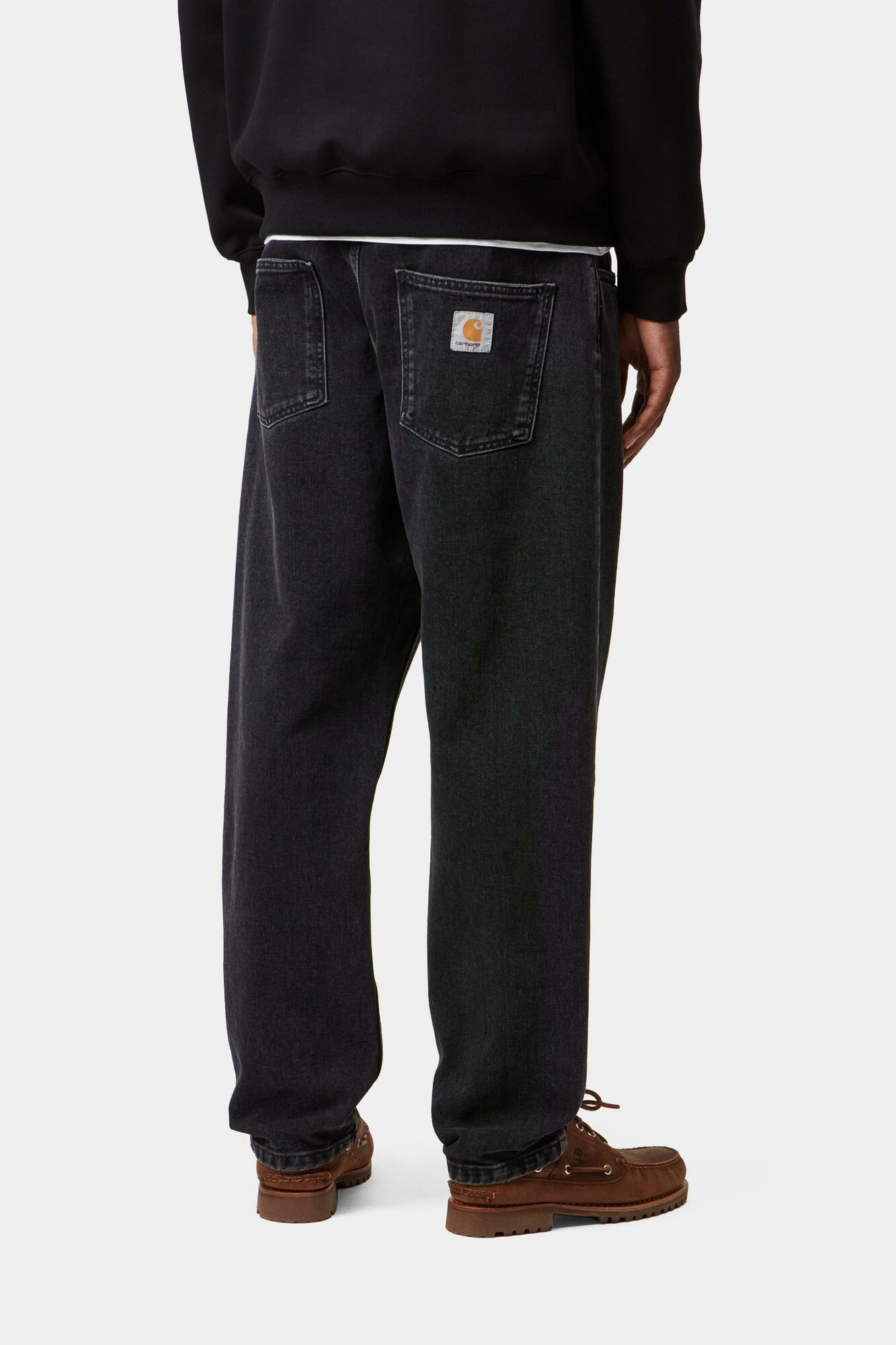 Джинсы бананы Carhartt WIP Newel Pant, размер 33, черный — фото 1