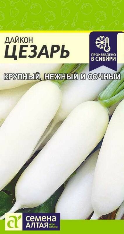Семена Дайкон Цезарь/Семена Алтая/цп 1 гр. 1 грамм дайкон