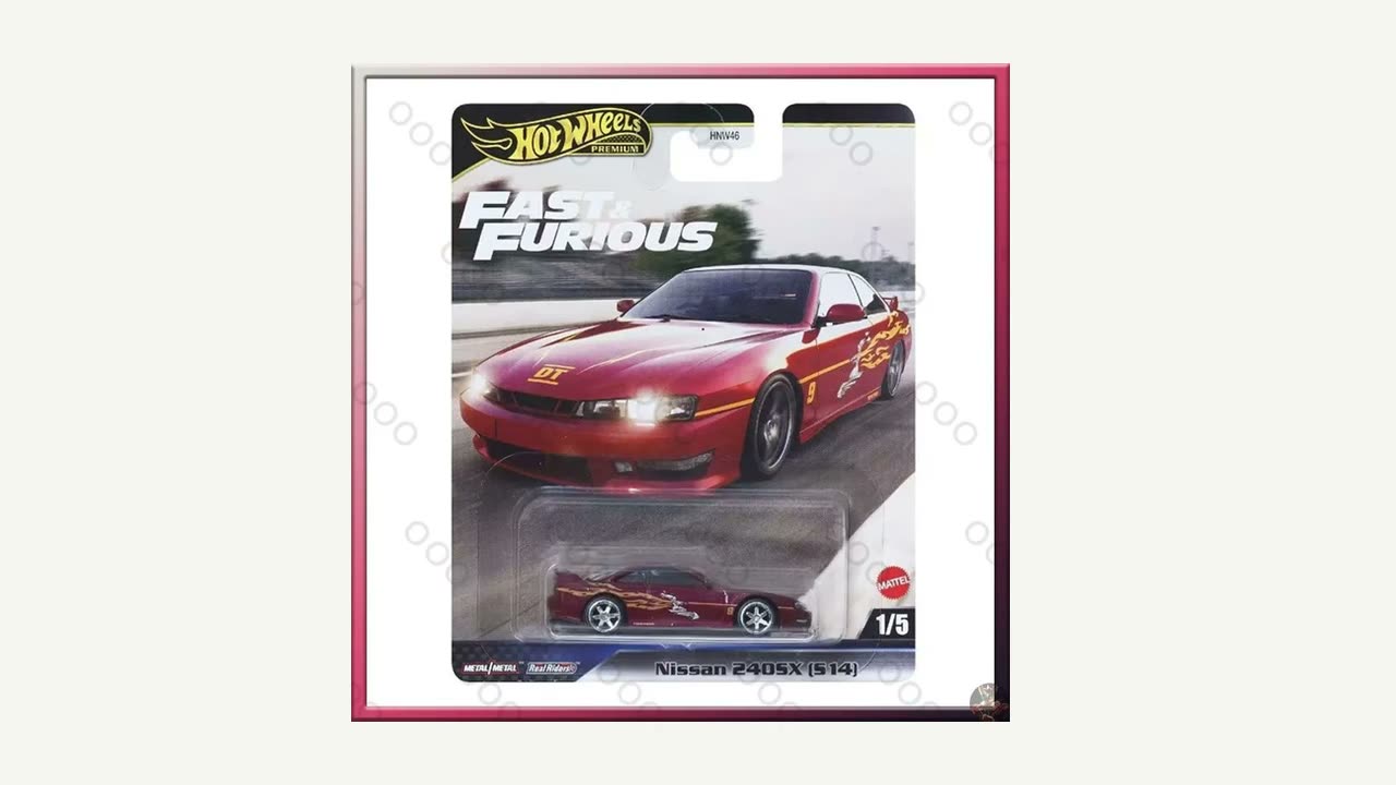 Игрушечная машинка Hot Wheels Premium Fast & Furious Nissan 240SX (S14) 1/5 — фото 1