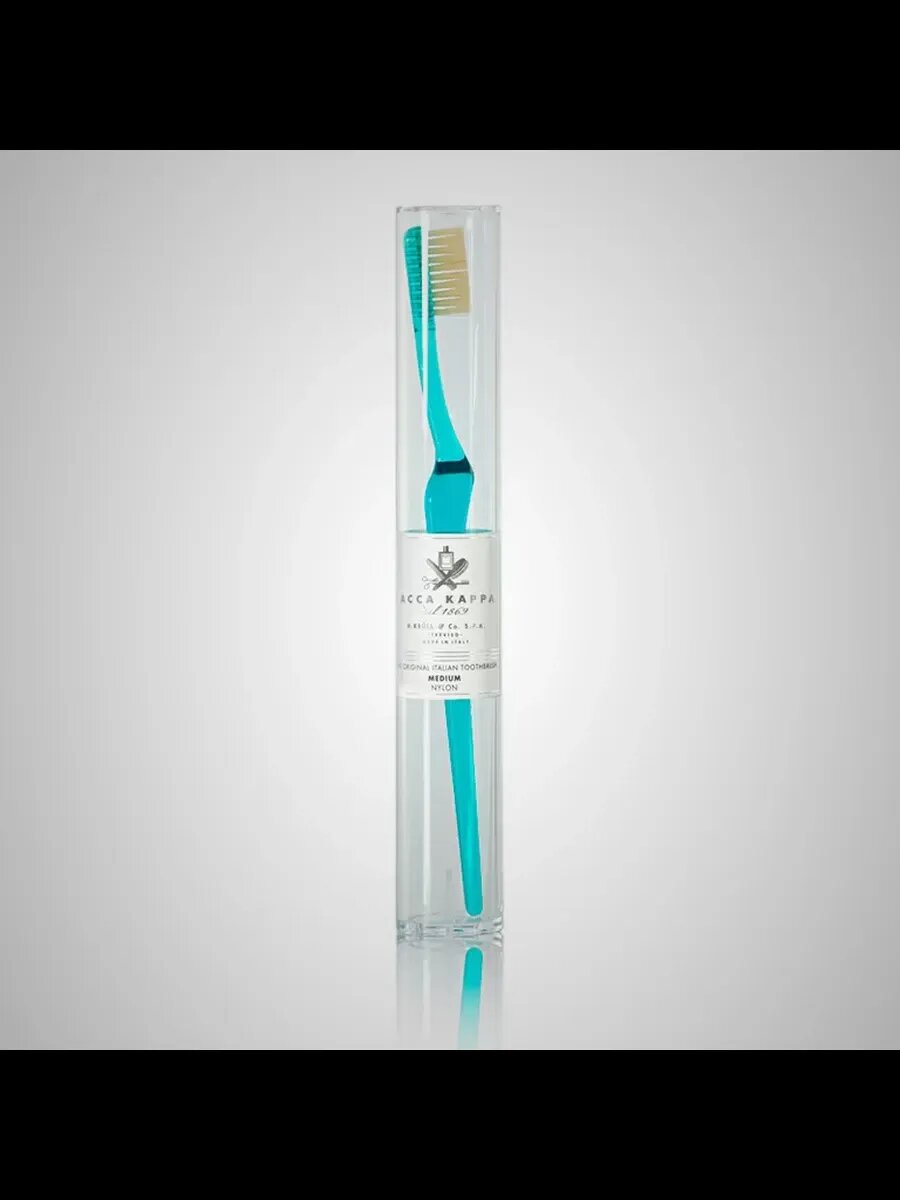 Acca Kappa Lympio Toothbrush Medium Nylon Turquoise Зубная щ