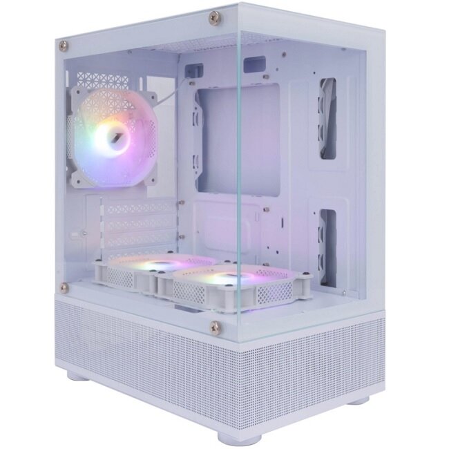 Корпус Mini-Tower 1STPLAYER MIKU Mi2-A FRGB, Micro-ATX, белый (Mi2-A-WH-2F1R-W-1F1-W)