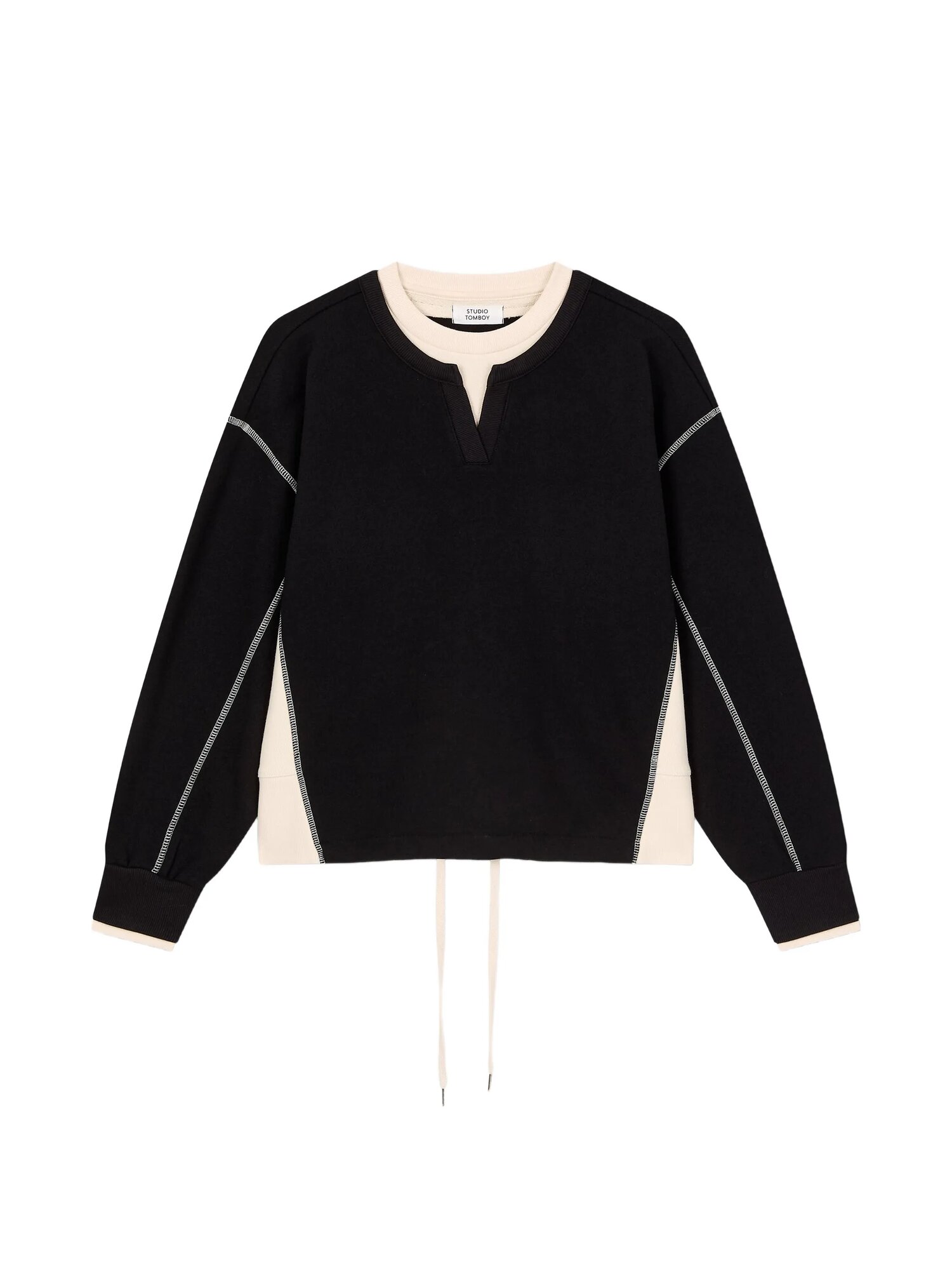 Свитер  Layered-style drawstring sweater