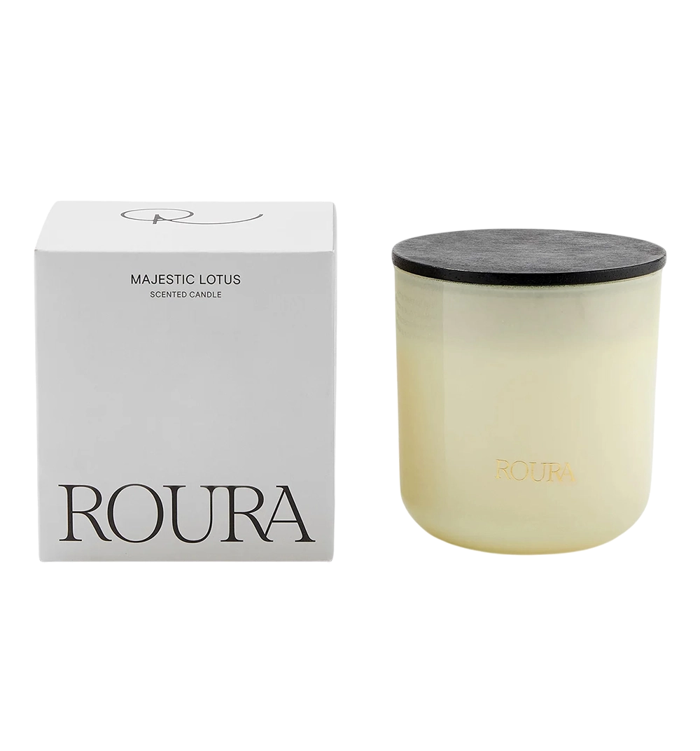 Roura Majestic Lotus свеча для помещений 830 гр / Рура Маджестик Лотус