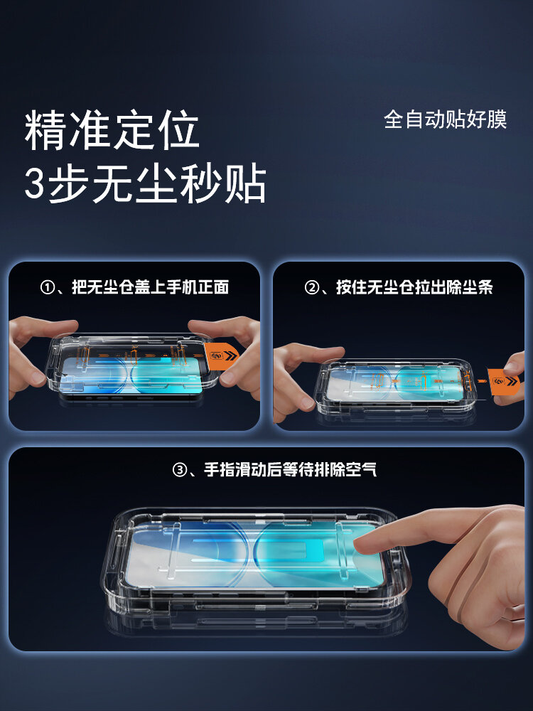 Vivo Y500 Полное покрытие анти-отпечатки, ультра-ясный 3-комплекта с фильтром синего света
