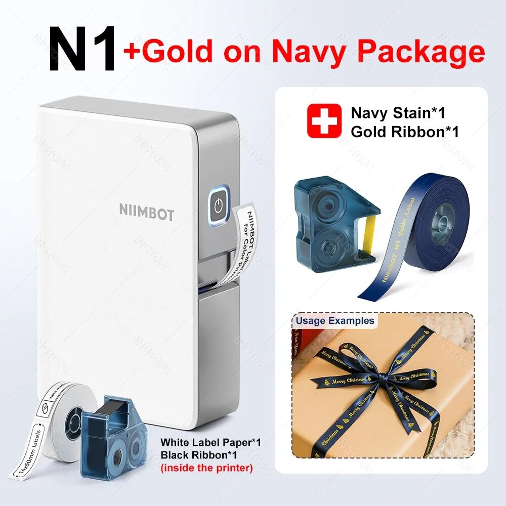 Термопринтер Niimbot N1, Gold-Navy Stain