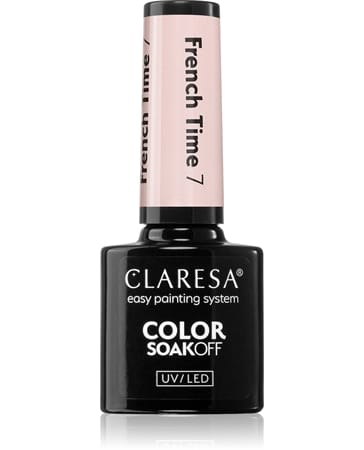 Лак для ногтей Claresa SoakOff UV/LED Color French Time, оттенок 7