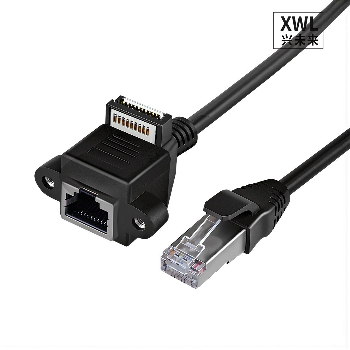 Удлинитель RJ45 для домашней локальной сети сетевой кабель CAT5 0.5 м полная медь для монтажа на роутеры и коммутаторы, 0,5 м, разъем RJ45 самка-к самка