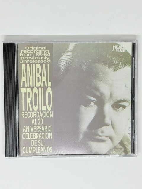 Музыкальный диск Anibal Troilo Recordacion Al 20 Aniversario - Celebracion De Su Cumpleanos (CD, ARGENTINA) '95 MINT