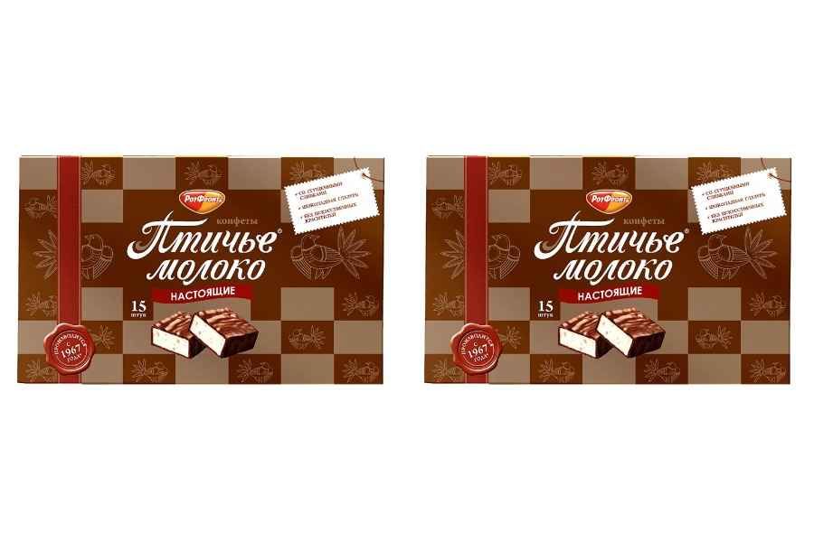 РотФронт Конфеты Птичье молоко сливочно-ванильные 200 г, 2 шт