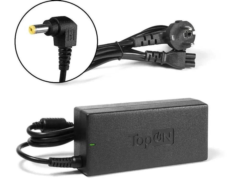 Адаптер питания TopON TOP-HP14, 19 В, 4.74A, 90Вт, черный