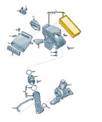 Фильтр Возд. audi A4, A5 1.8-2.0Tfsi,2.0Tdi 2007 > (VAG 8R0133843K)