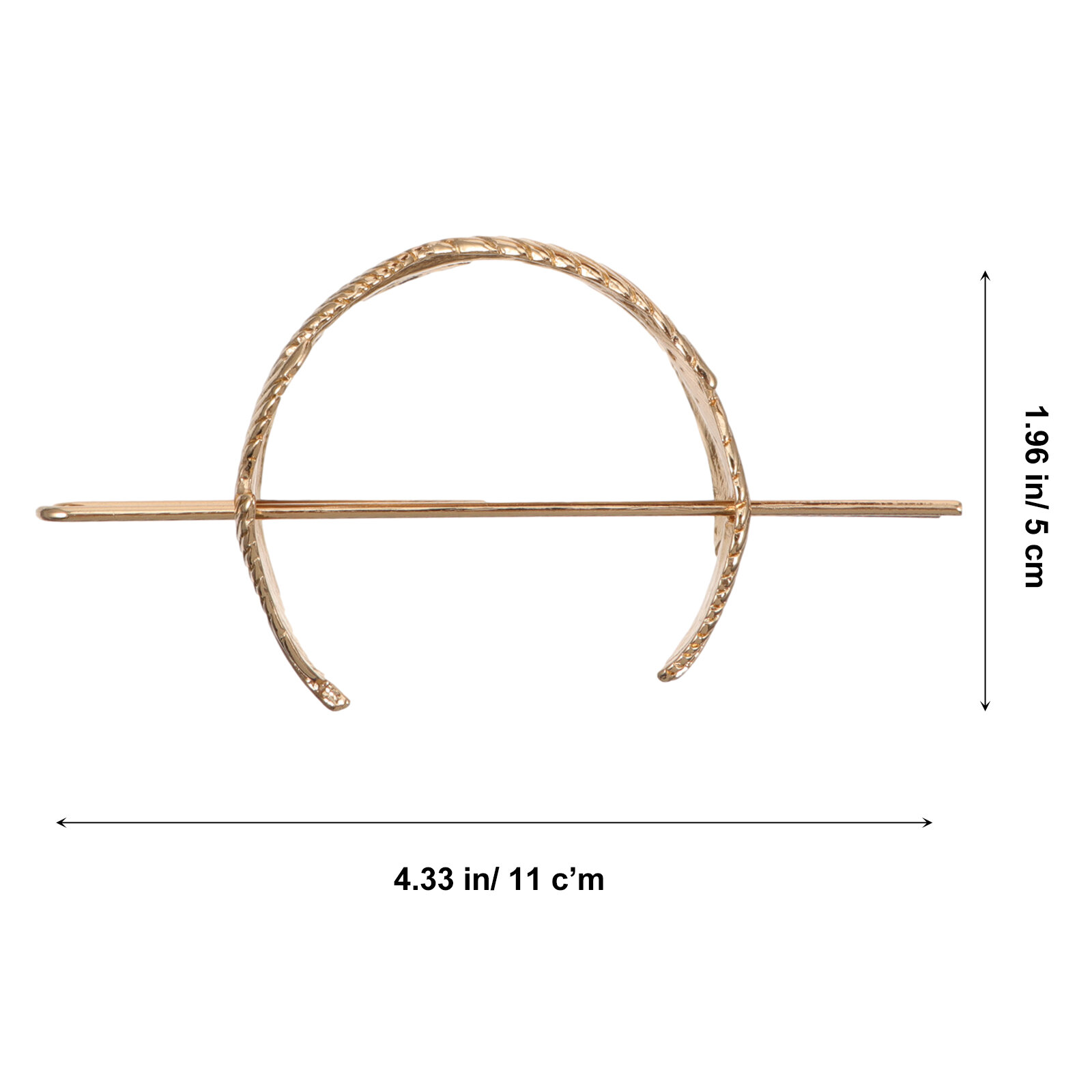 Заколка Для Волос В Forme Пера 2 Штуки Золотой Цвет 11.00X5.00X1.50Cm