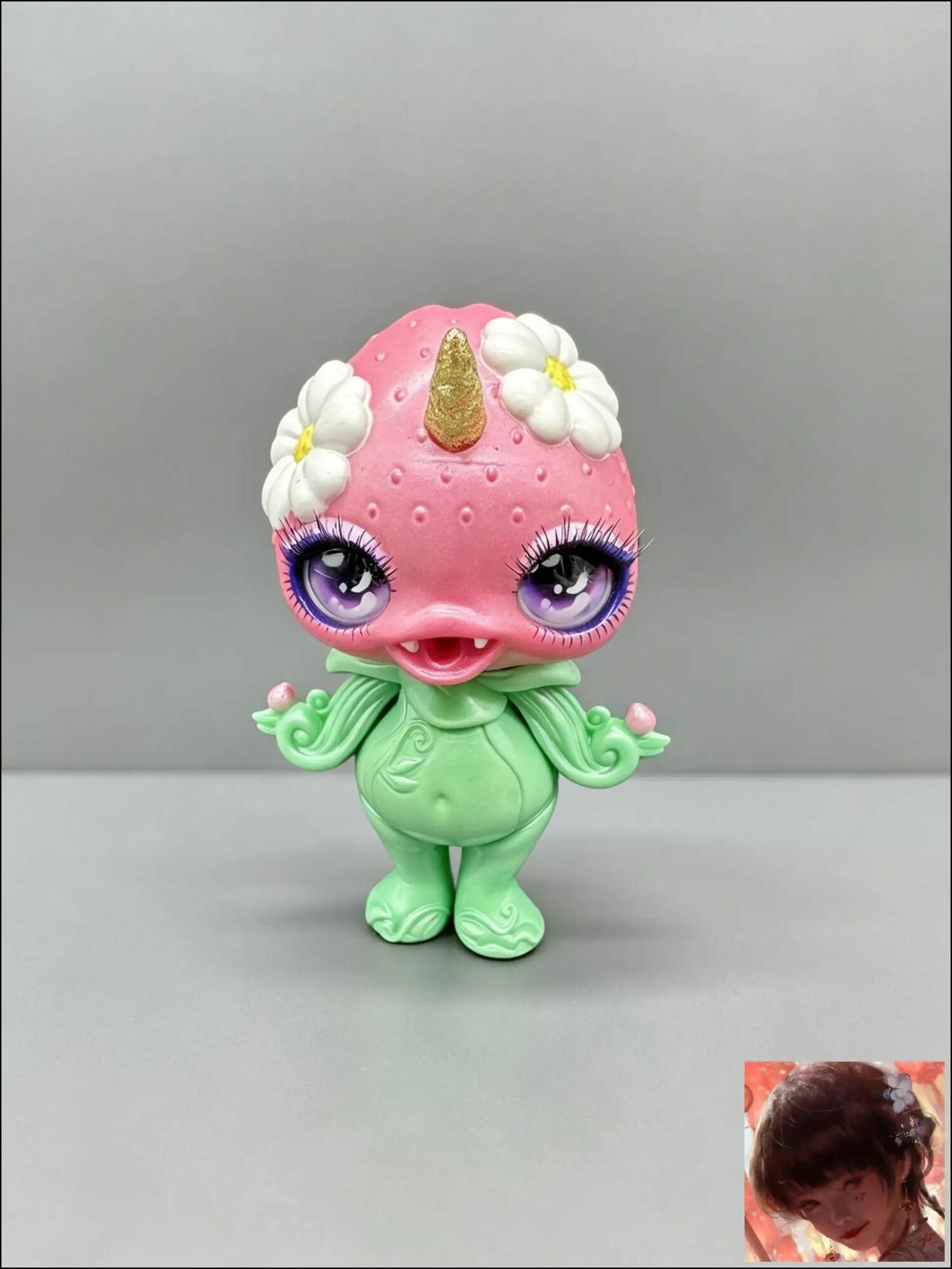 Фигурка "Строуберрикорн" (Strawberrycorn), Poopsie Sparkly Critters, Серия 2, Doodies of the Forest, Редкая модель, 12 см
