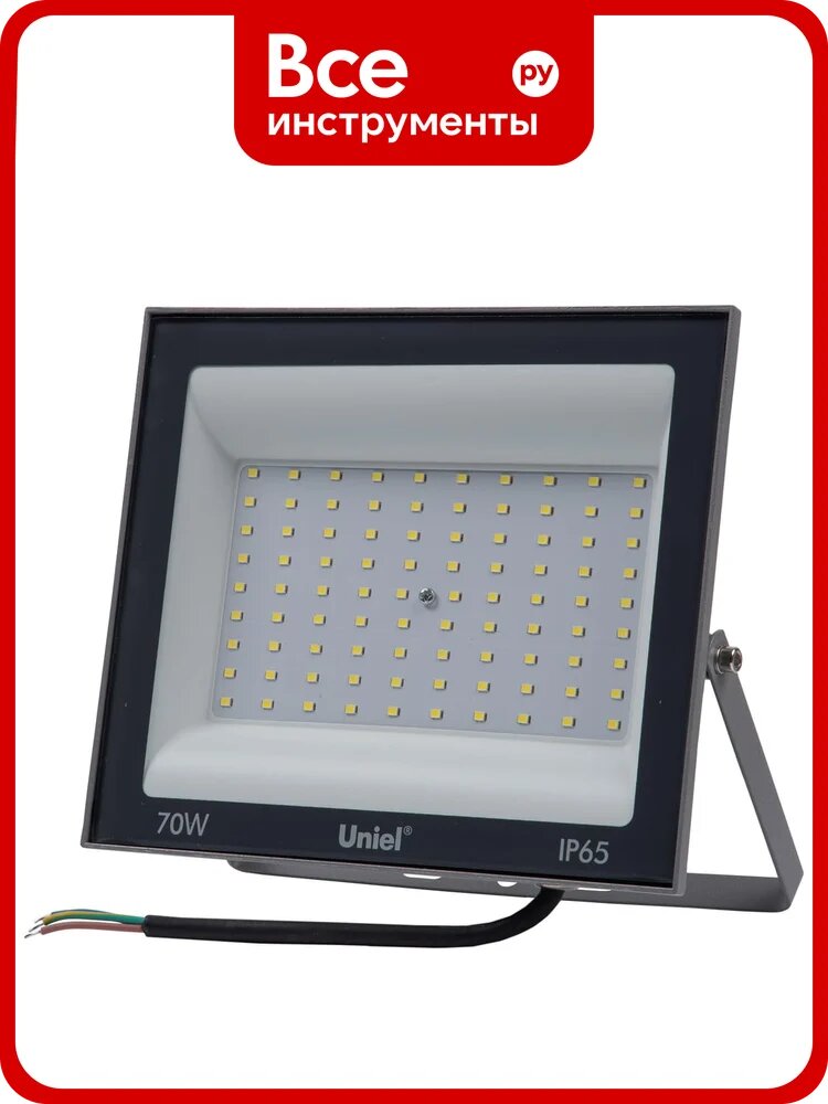Прожектор светодиодный Uniel ULF-F23-70W/6500K IP65 160-240V GREY UL-00011847