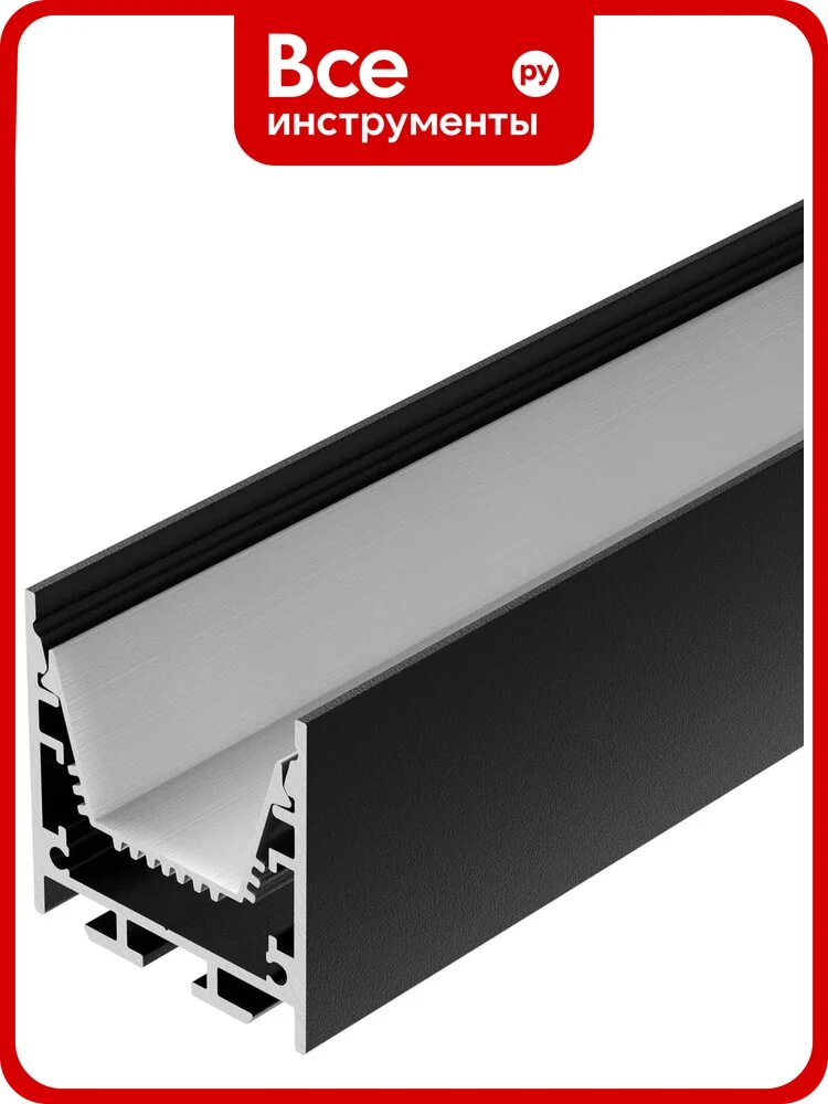 Профиль Arlight LINE-3535-TRAY-2000 BLACK 2м 062192