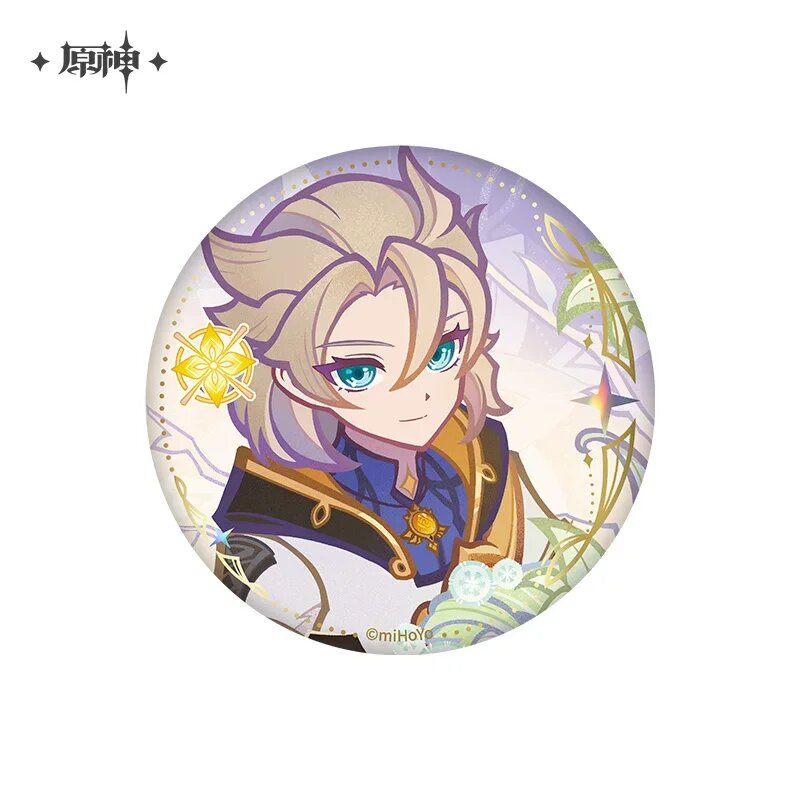 Значки Genshin Impact miHoYo FXLYS с Тартальей, Альбедо, Аякой Badge Albedo