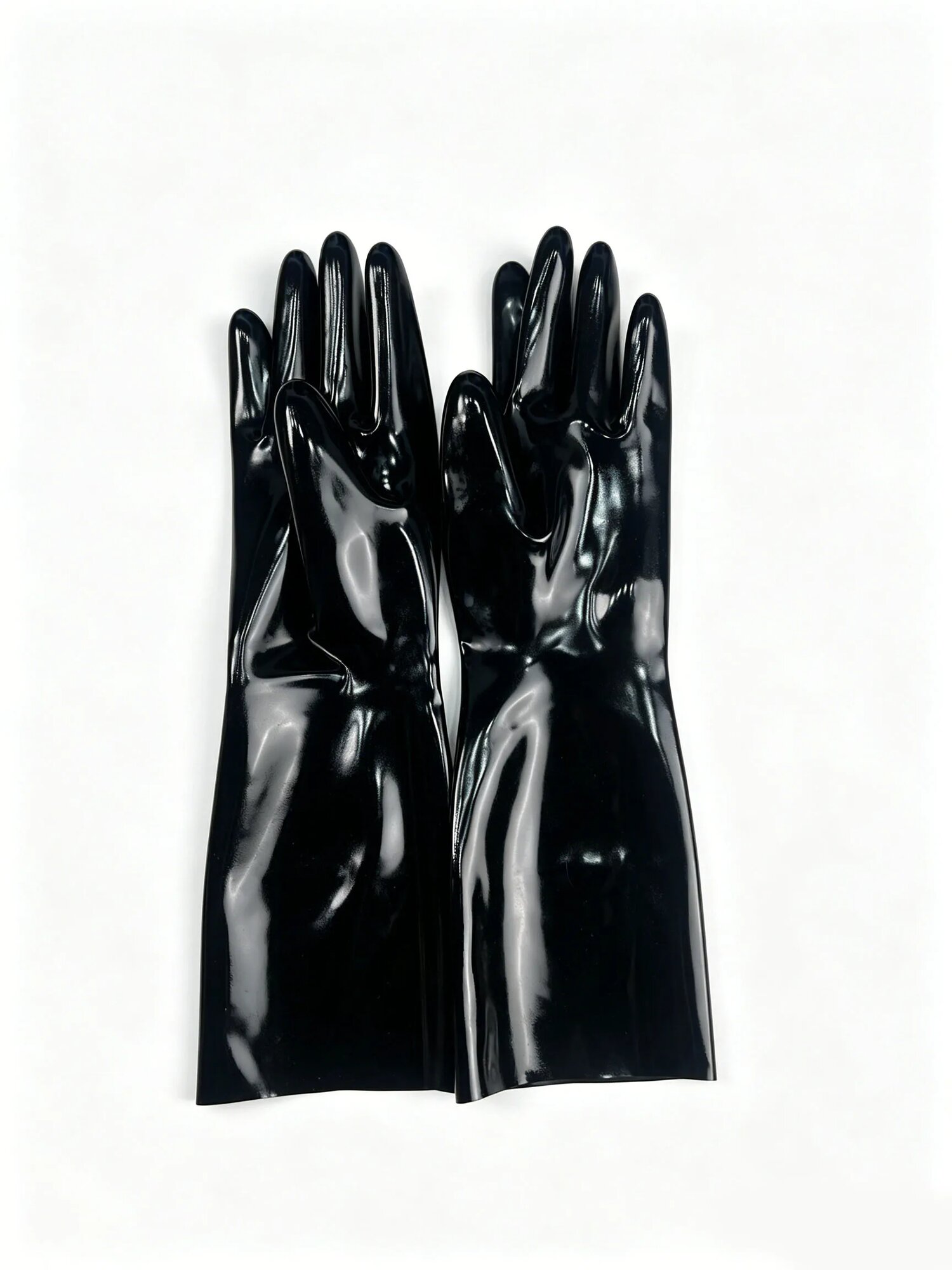 Сиреневые латексные перчатки
