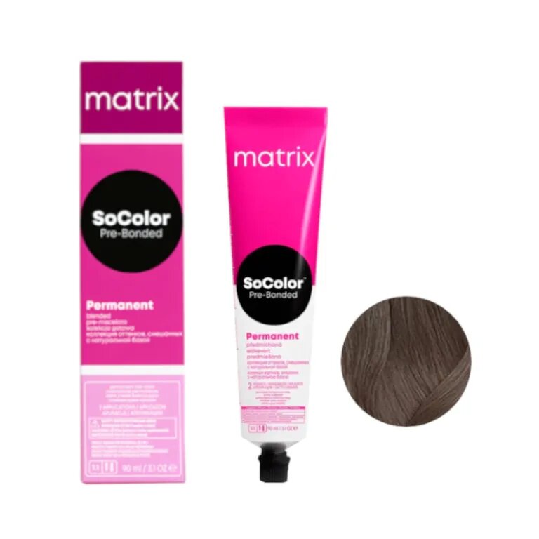 Matrix Краска для волос SoColor Pre-Bonded 8MA 90 мл 90 мл